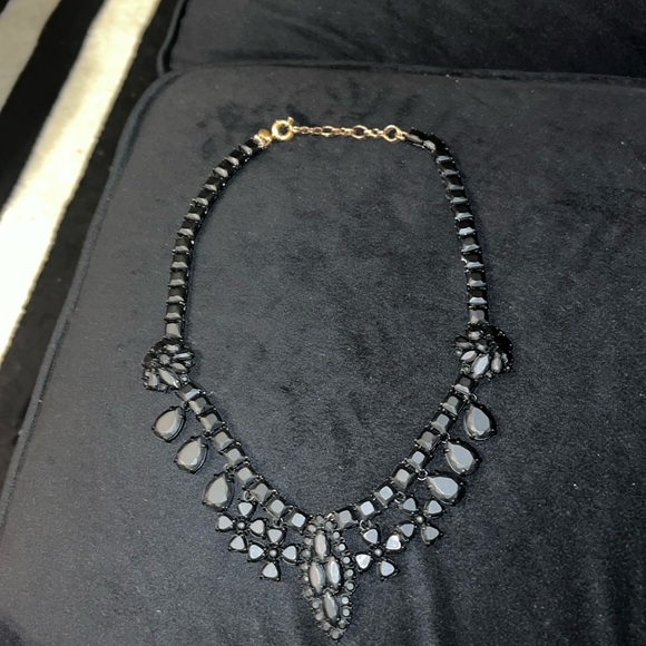 J. Crew | Jewelry | Matte Black Stone Necklace | Poshmark